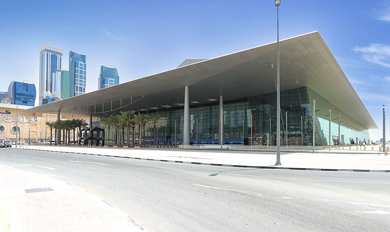 Monumental Shades at Doha Convention Center | Euro Systems, Qatar